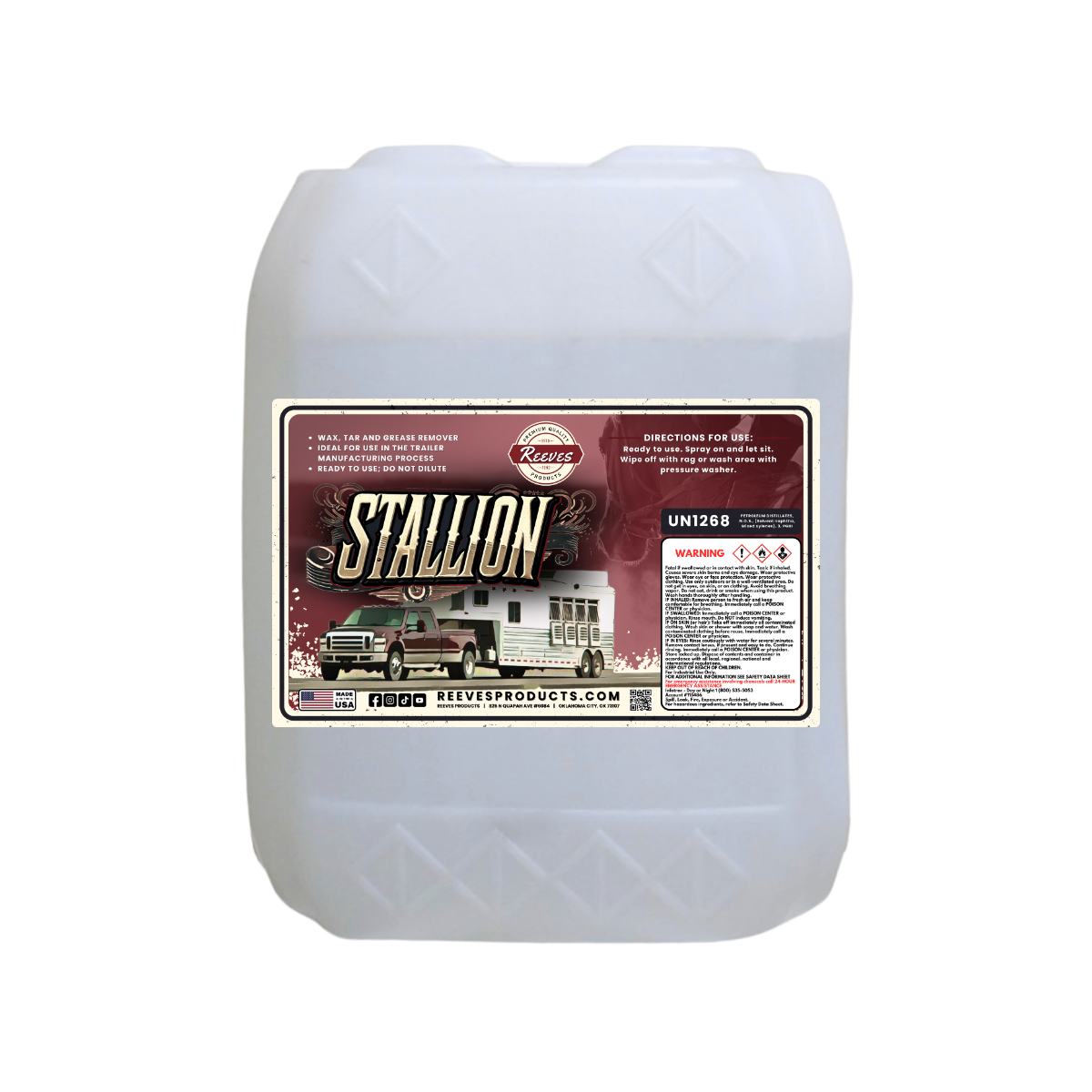 Stallion - Tar Remover, Degreaser, Solvent for Horse & Stock Trailers ...